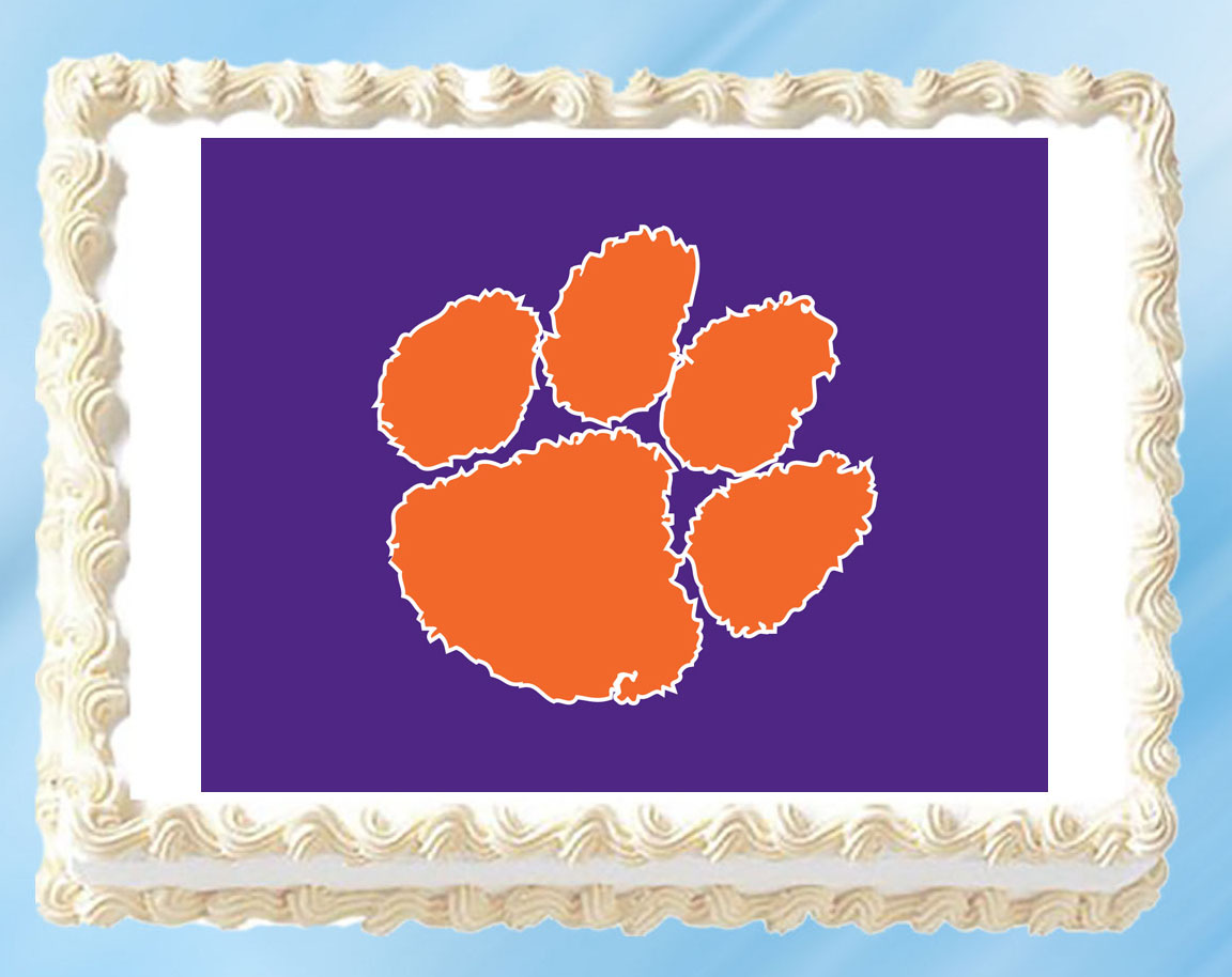 Clemson Tigers Edible Image Cake Topper Cupcake Topper 1/4 Sheet 8.5 x ...
