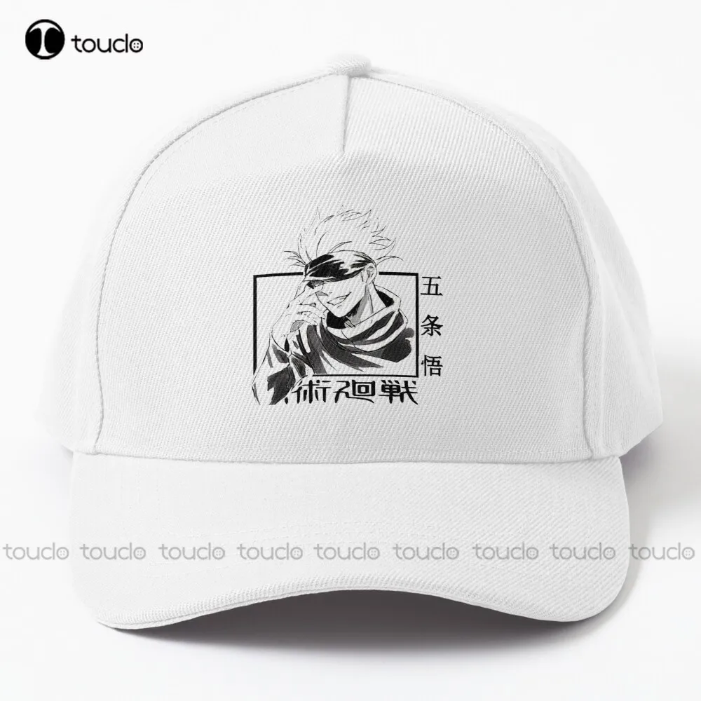Satoru Gojo Anime Jujutsu Kaisen Satoru Gojo Eyes Baseball Cap Pink ...