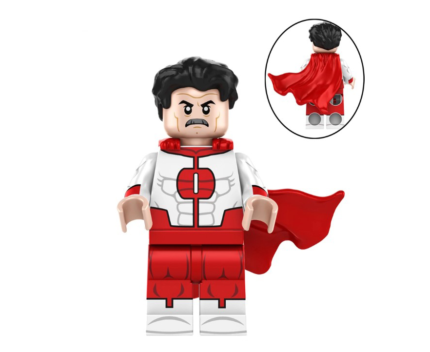 Omni-Man Wavy Cape Image Omni Man Blocks Minifigures - LEGO (R) Minifigures