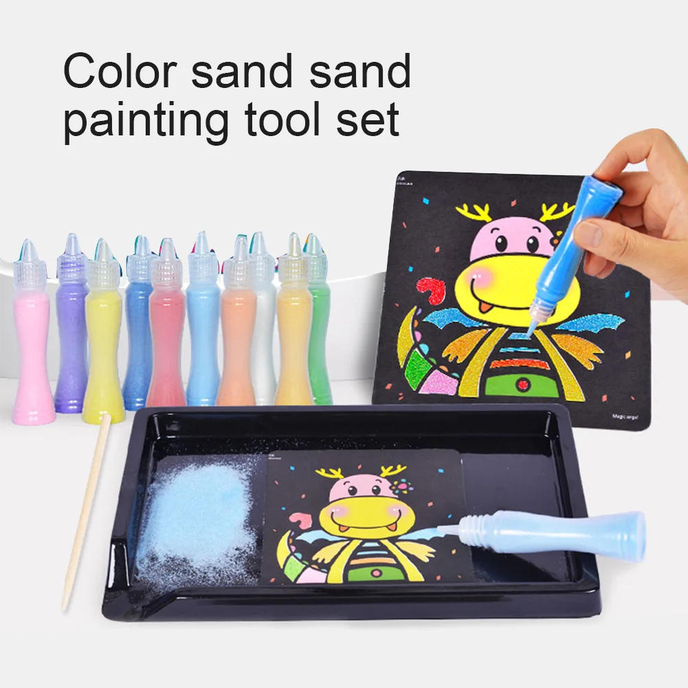 10/24/26 Sheet DIY Sand Painting Cards Drawing Art Craft Kid Education ...