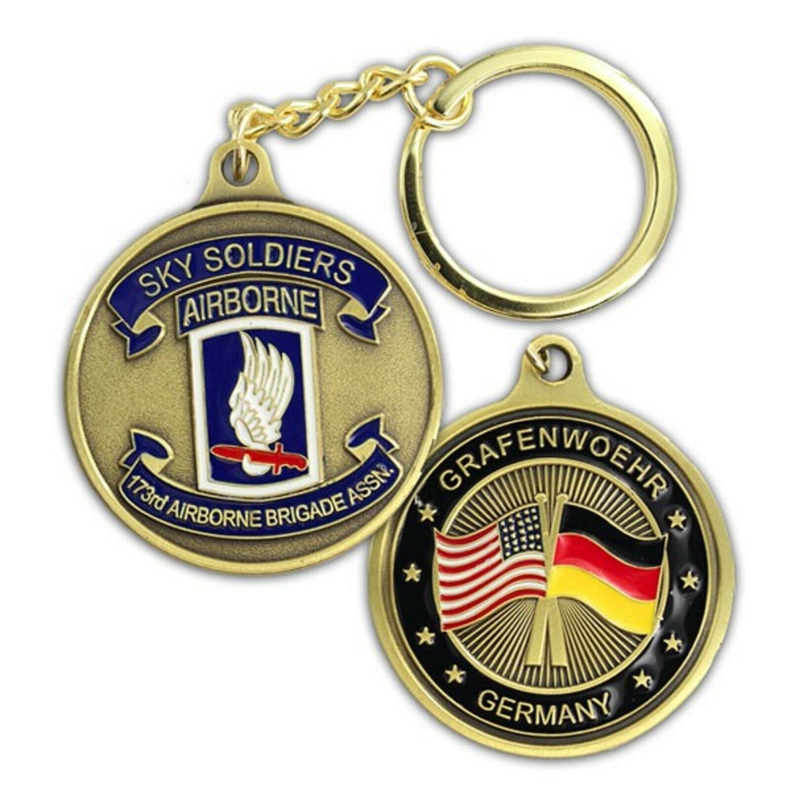 GRAFENWOEHR GERMANY ARMY 173RD AIRBORNE BRIGADE KEY CHAIN CHALLENGE ...