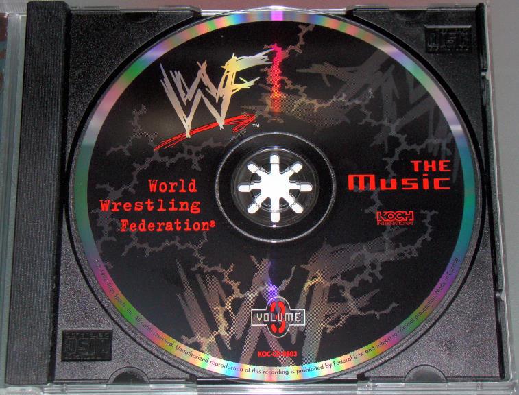 WWF WORLD WRESTLING FEDERATION - THE MUSIC Volume 3 - CDs