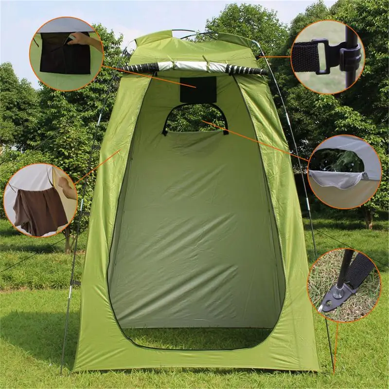Outdoor Shower Bathing Tent Quick Opening Camping Beach Privacy Toilet ...