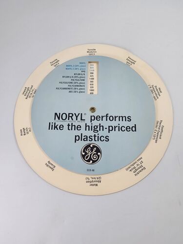 General Electric GE Noryl Thermoplastic Resin Chart Calculator ...