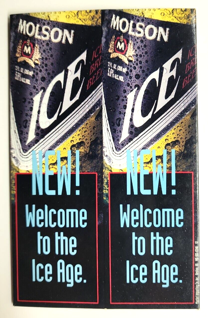 1993 Molson Ice Promo Tavern Tabletop Sign 5" x 3" PB58 - Other