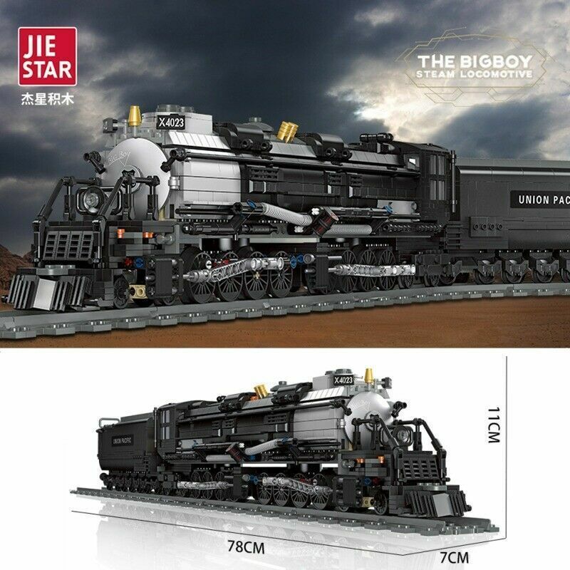 Bigboy Steam Train Model Building Blocks Set Locomotive MOC Brick Toys ...