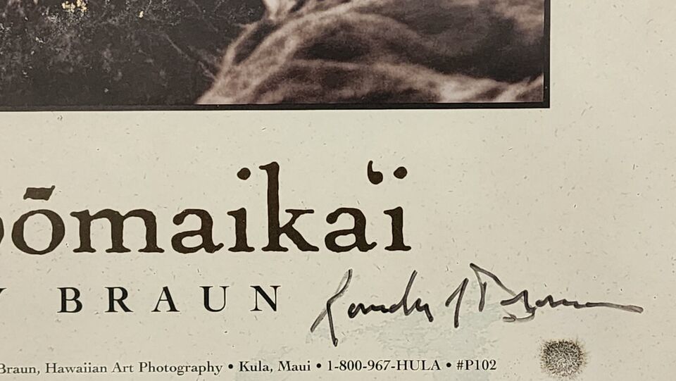 1993 Signed Randy Jay Braun PULE... Hawaiian Heirloom Portrait ...