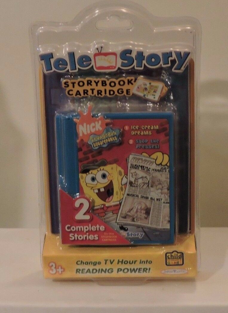 Tele Story SpongeBob and Dora The Explorer Story Book Cartridges New By ...