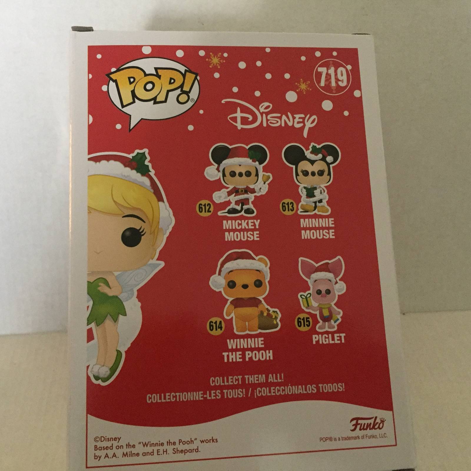 NEW Disney Limited Edition Holiday Tinker Bell Funko Pop Figure #719 ...