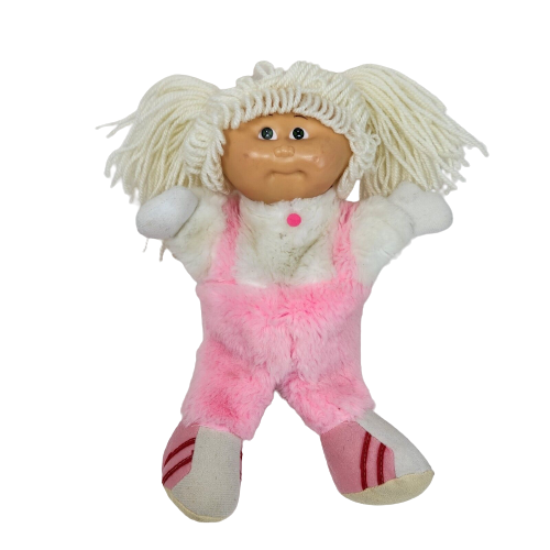 VINTAGE 1980's CABBAGE PATCH GIRL CLONE STUFFED ANIMAL PLUSH HAND ...