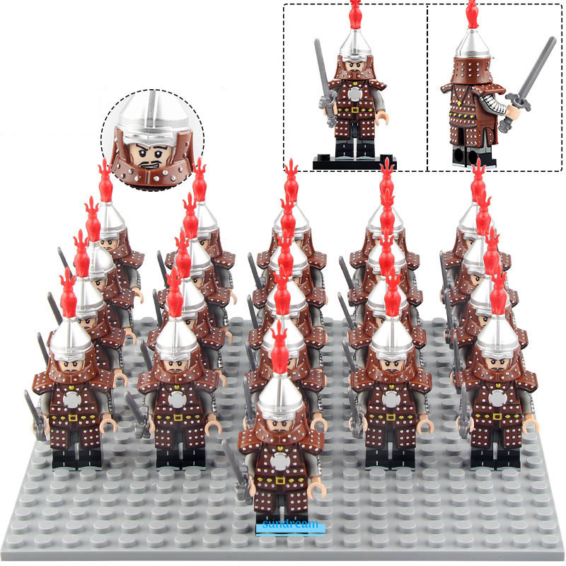 Ancient Chinese Warriors Ming Dynasty Army Lego Moc Minifigures Toys ...