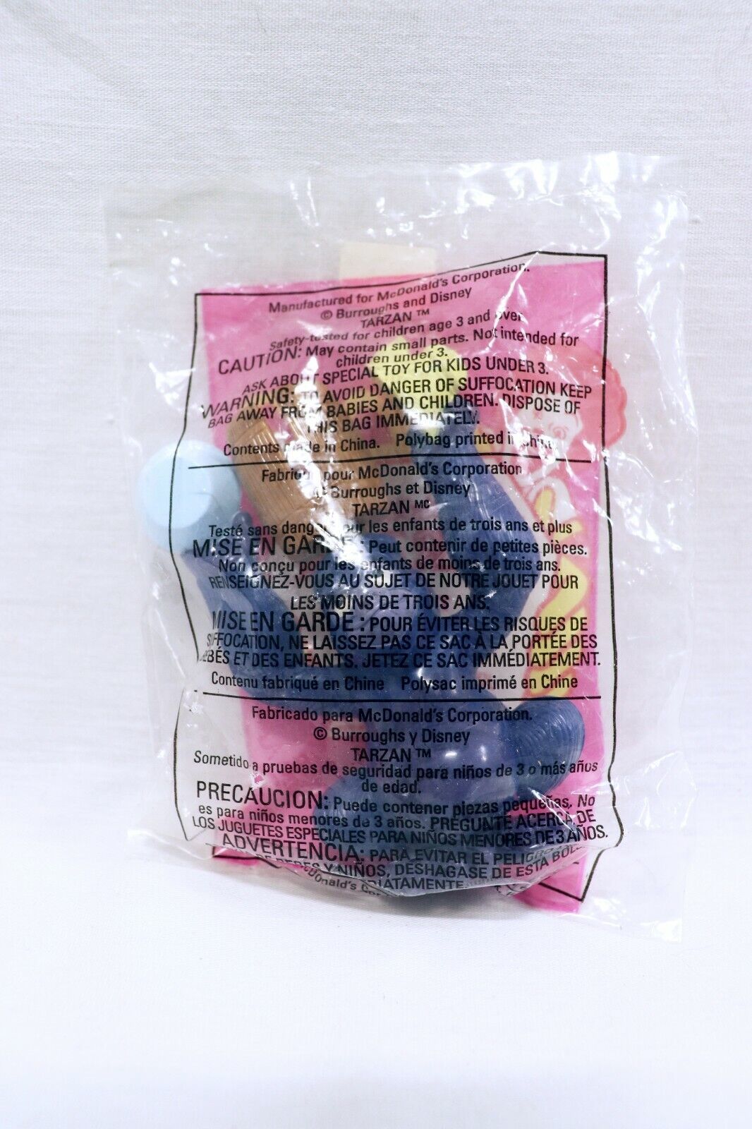 VINTAGE SEALED 1999 McDonald's Tarzan Terk Windup Toy Action Figure ...