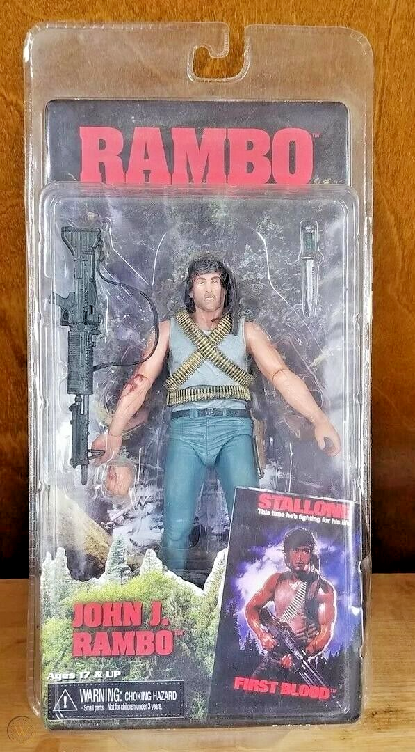 NECA Rambo First Blood Series John J Rambo 7 In Action Figure - Action ...
