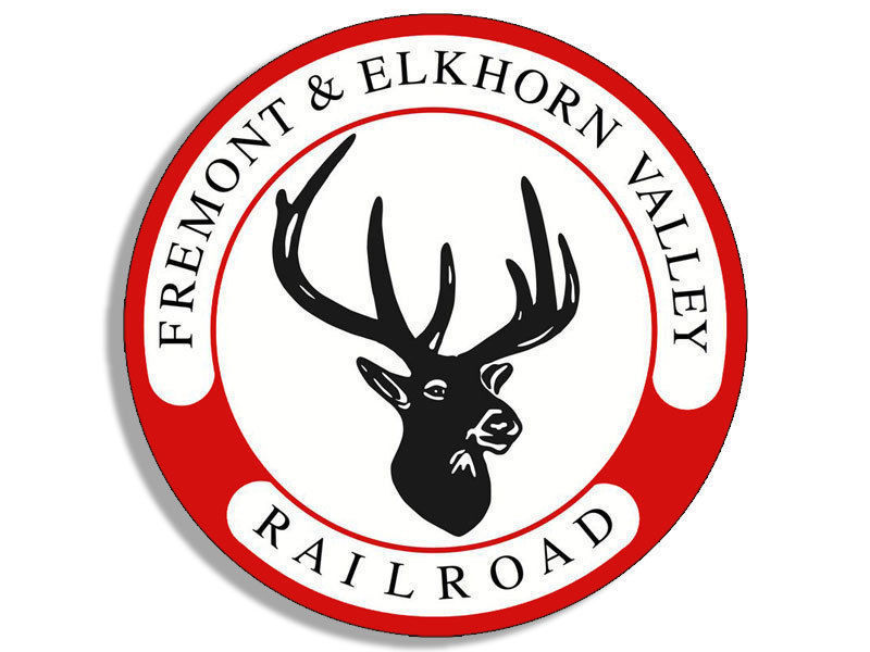 4" fremont & elkhorn valley railroad logo sticker decal - Transportation