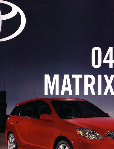 2004 Toyota MATRIX sales brochure catalog 04 US XR XRS - Toyota