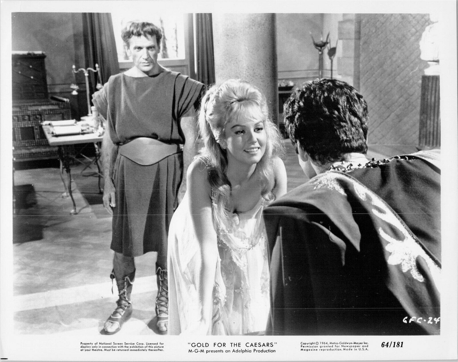 Gold For The Caesars 1964 original 8x10 photo Mylene Demongeot smiles ...