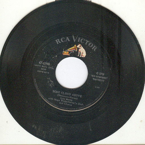 LOU MONTE 45 rpm Some Clouds Above - Vinyl Records
