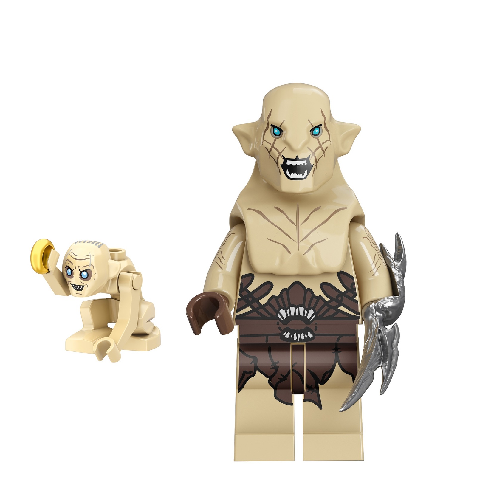 2pcs Lord of the Rings The Hobbit Azog and Bolg Minifigures Building Toys - Building Toy ...
