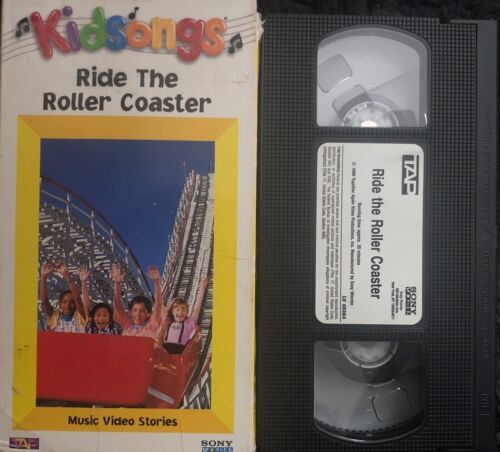 Kidsongs:Ride The Roller Coaster VHS 1990-VERY RARE SONY DUST COVER ...