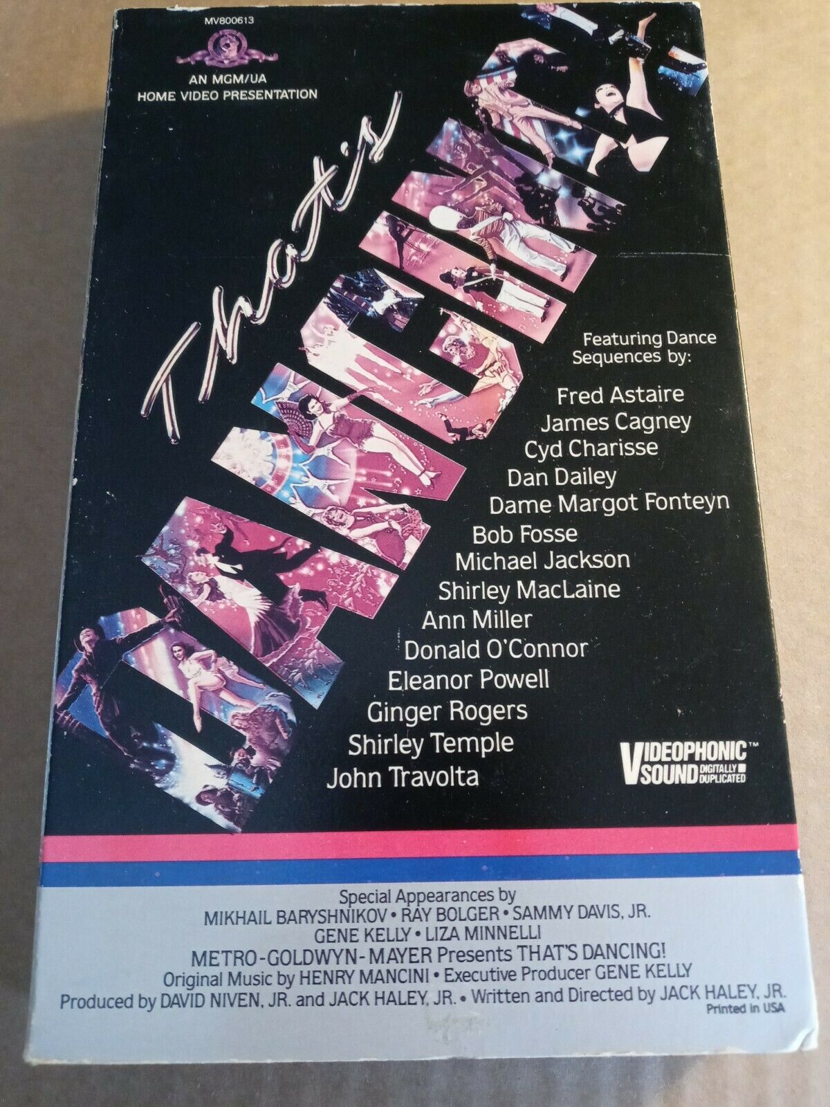 Thats Dancing (VHS) MGM Musicals flip open case - VHS Tapes