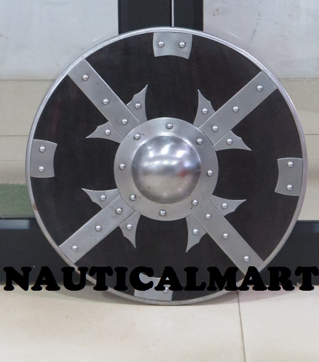 NauticalMart Medieval Armor Wooden Battle Knight Larp Replica Shield ...