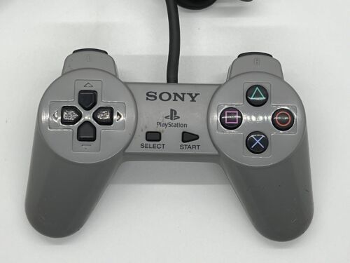 Official Sony PlayStation 1 PS1 PSone Gray Wired Controller SCPH-1080 ...