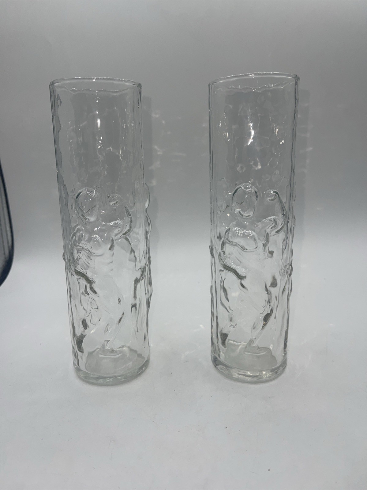 Libbey Cooler PAIR (2) L'HOMME TUMBLERS Nude Male Bodybuilder Cocktail ...