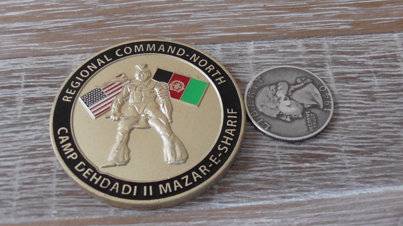 US Army 557th Maintenance Company OEF Camp Dehdadi Challenge Coin #D329 ...