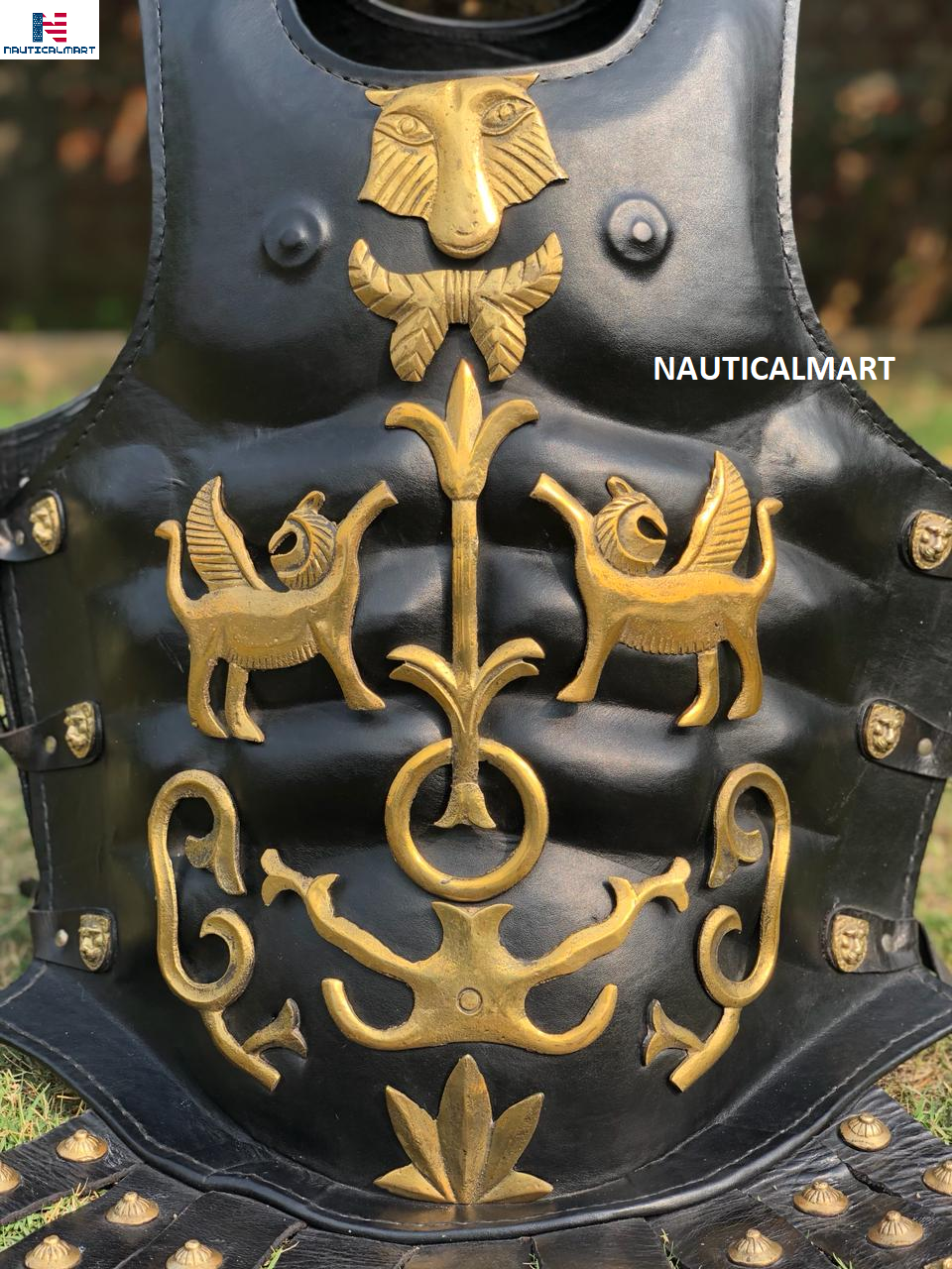 Leather Medieval Muscle Armor Collectible Wearable Roman Heavy Chest ...