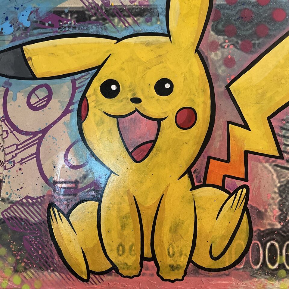 “Pokemon Pop “ by Dr. Smash Pop Surrealism Original Street Art Painting ...