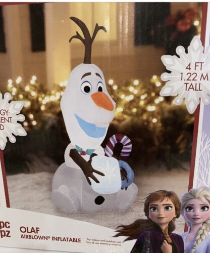 2022 DISNEY Frozen Olaf Christmas Gemmy Airblown Inflatable LED Lot ...
