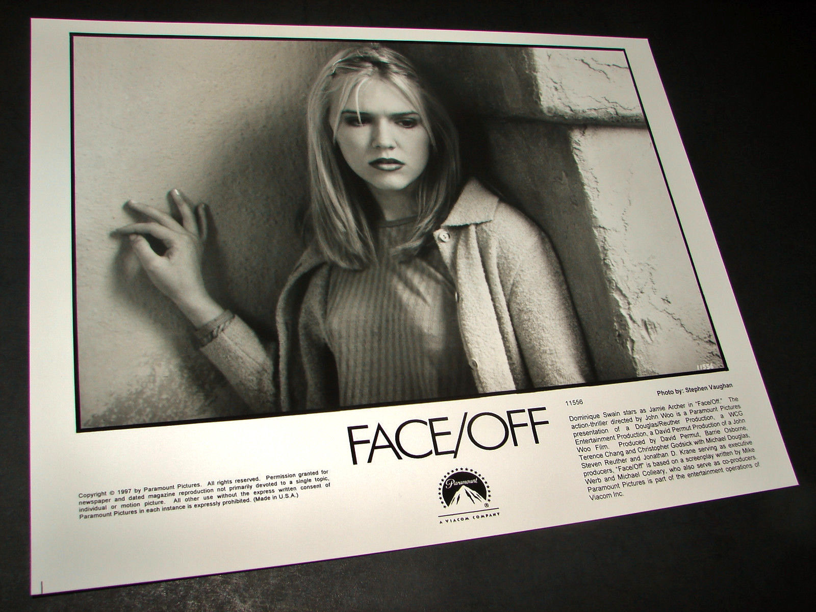 1997 FACE/OFF John Woo Movie Press Photo Dominique Swain 11556 ...