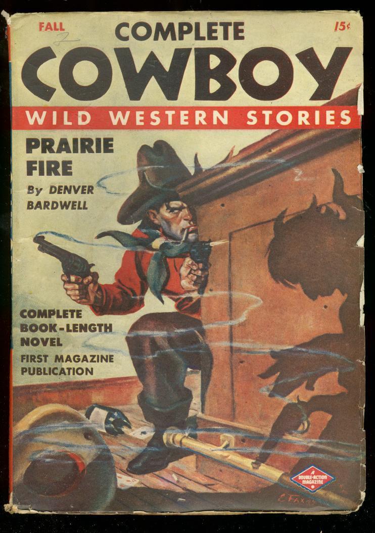 COMPLETE COWBOY PULP FALL 1943 WESTERN POKER CARD COVER VG - Comic ...