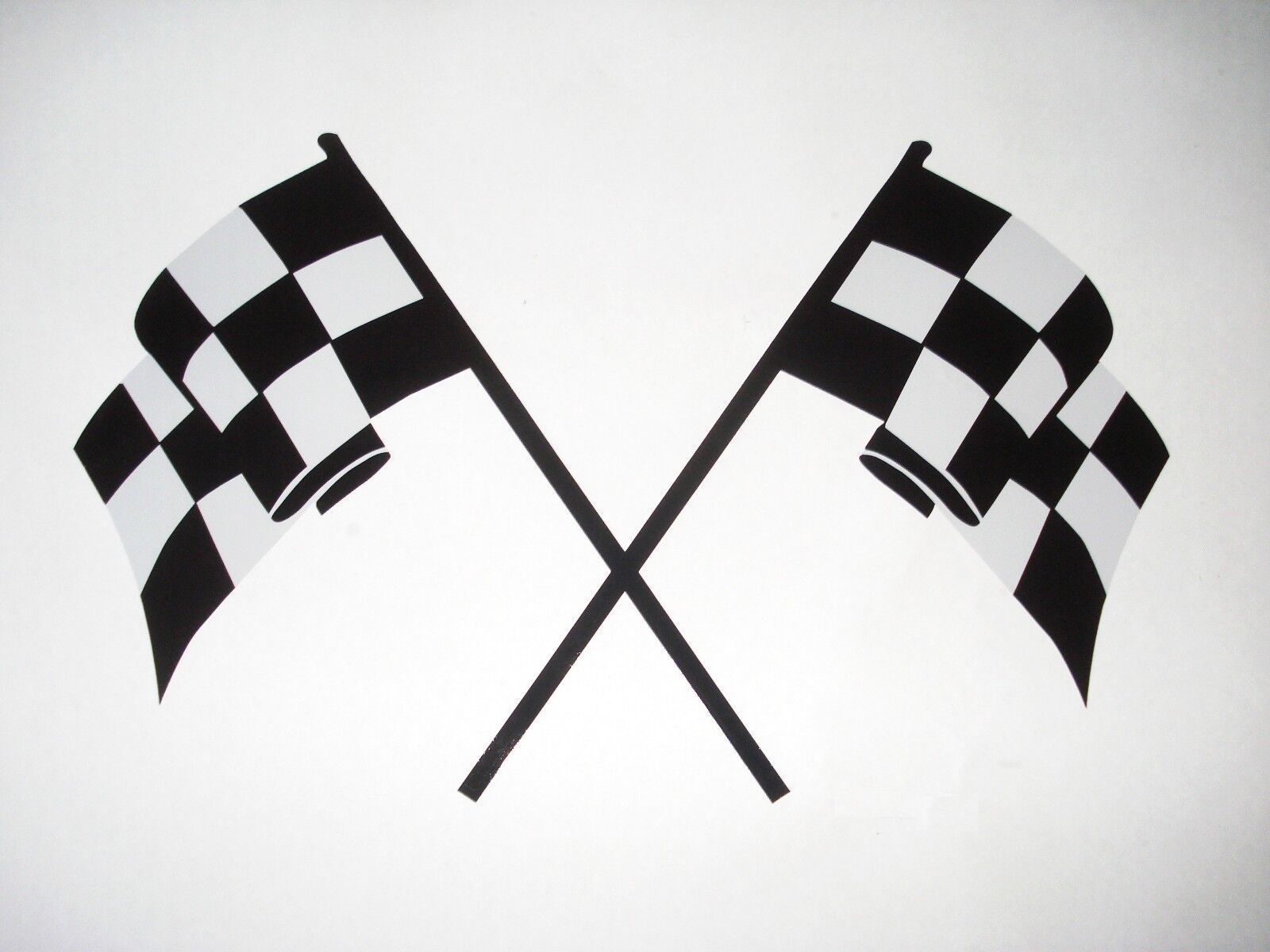 3M LARGE 18" Scotch-Cal Film Finish-Line Vinyl Checkered Race Flag ...