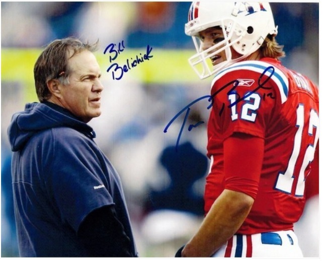 TOM BRADY BILL BELICHICK SIGNED PHOTO 8X10 RP AUTOGRAPHED NEW ENGLAND ...