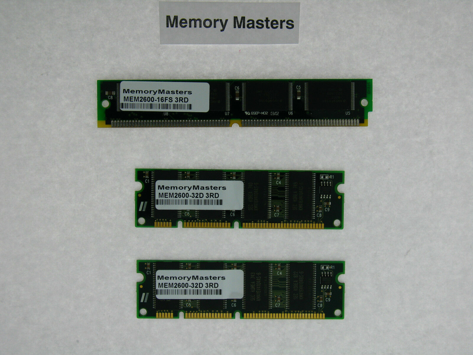 MEM2600-32D and MEM2600-16FS 64MB DRAM 2x32MB and 16MB Flash Cisco ...