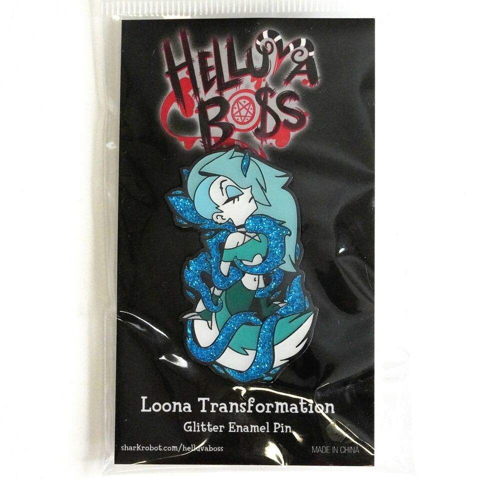 Helluva Boss Human Loona Transformation Glitter Enamel Pin Vivziepop ...