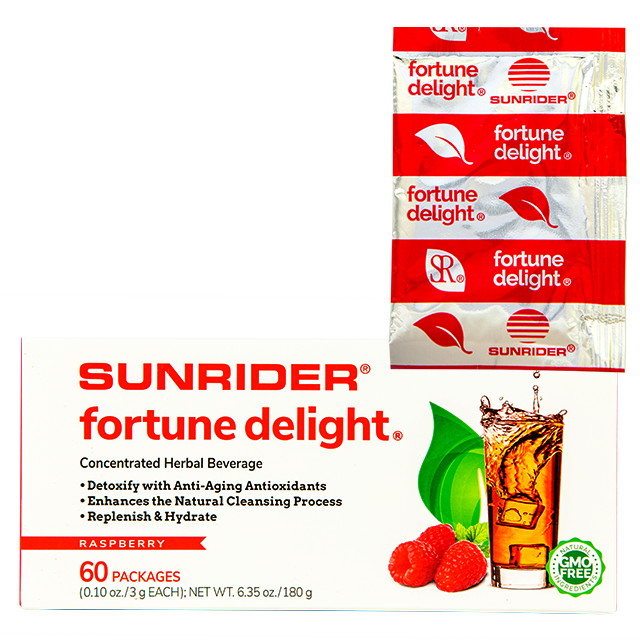 Sunrider Fortune Delight Raspberry Flavor 1 New Box 60 Bags - Dietary ...