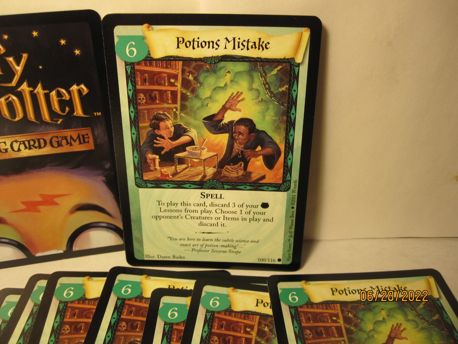 2001 Harry Potter TCG Card #100/116: Potions Mistake - CCG Individual Cards