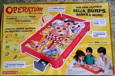 OPERATION: SILLY SKILL GAME (2008 Hasbro board game) With sound FX ...