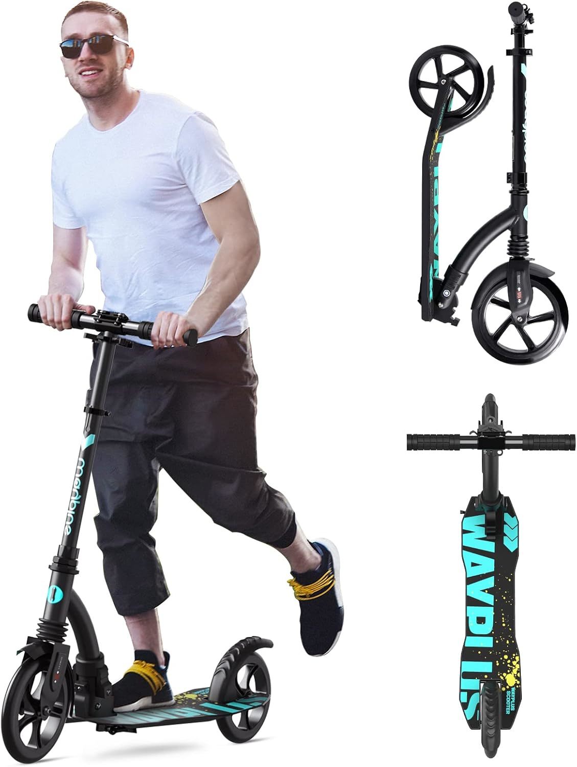 Kick Scooter For Ages 6 And Up, Kids, Teens, And Adults, Max Load 240 ...