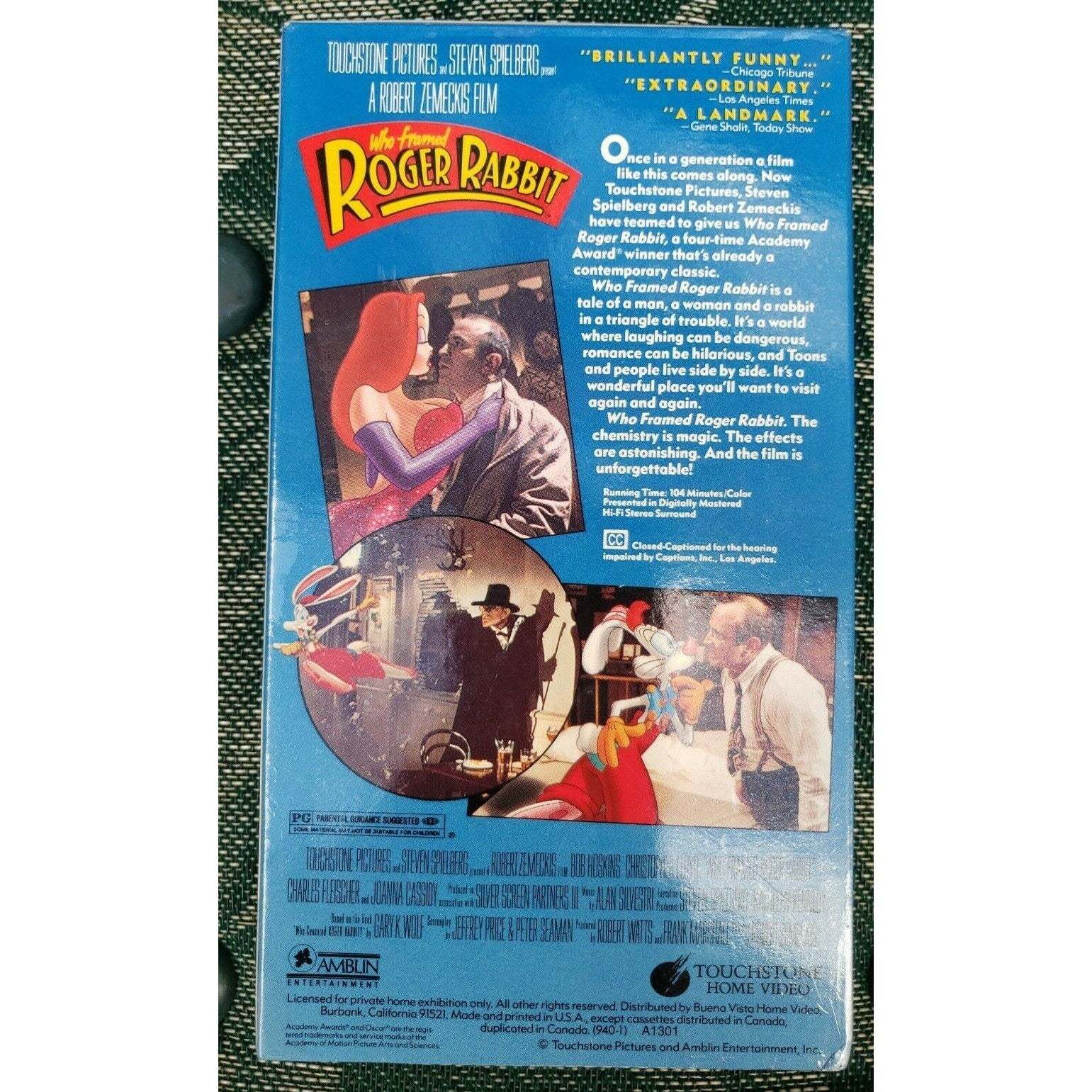 Who Framed Roger Rabbit VHS - Digital Cameras