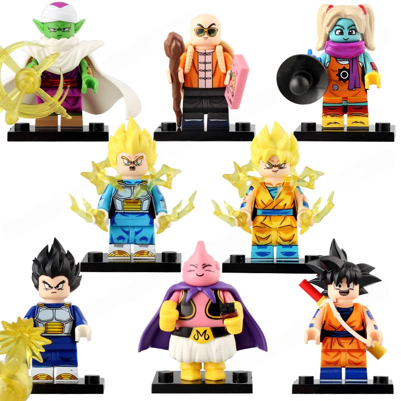 8pcs Dragon Ball Daima Kid Goku Vegeta Panzy Piccolo Minifigures ...