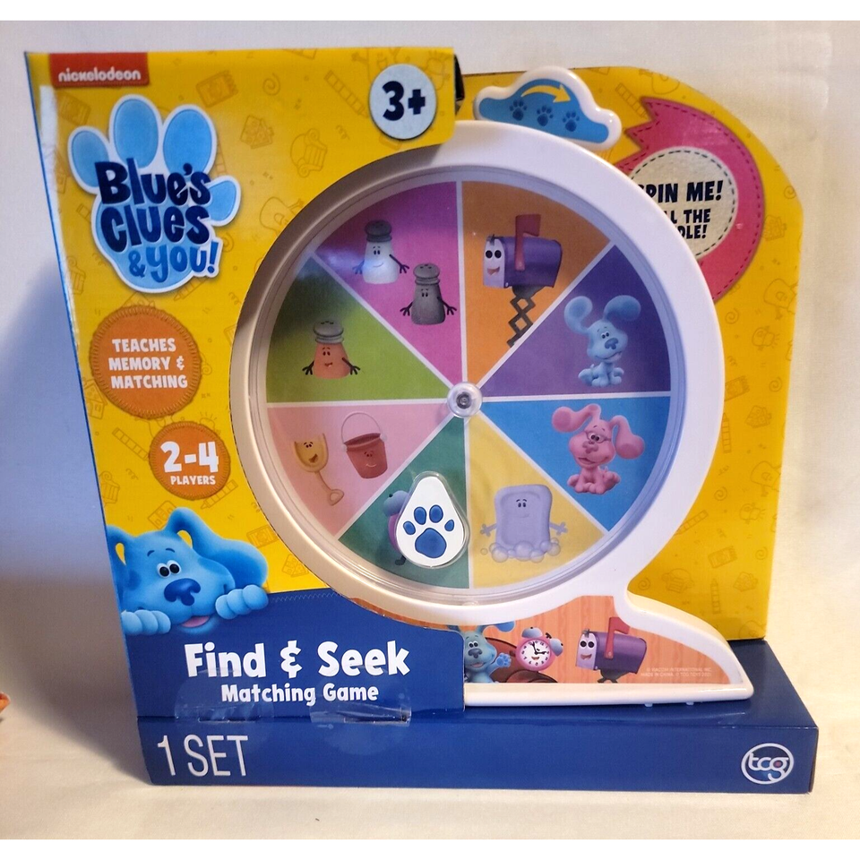Nickelodeon Find & Seek Spinning Matching Game Memory & Match Blues ...