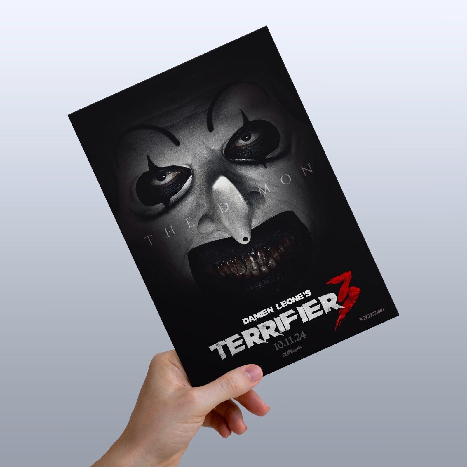 The Demon TERRIFIER 3 movie poster Art the Clown 2024 Horror Film Wall ...
