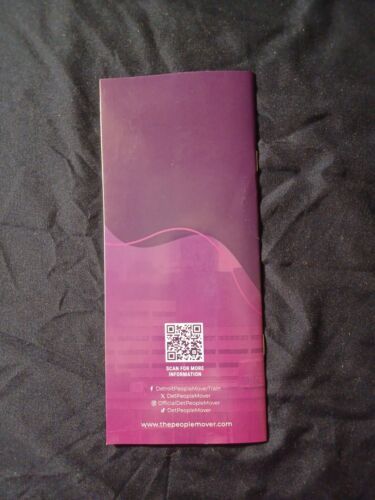 Detroit People Mover Station Guide Pamphlet Brochure Map Stations ...