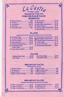 La Casita Patio Cafe Menu Colorado Springs Colorado Managed by Craig ...