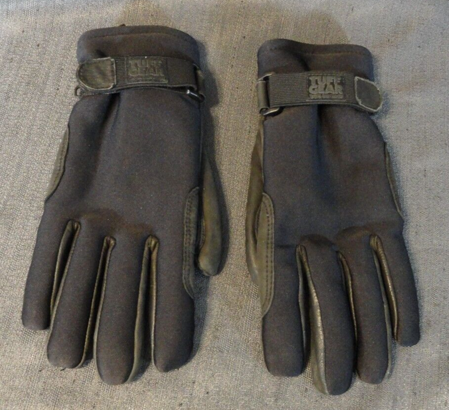 Tuff Gear Tactical Authorized Black Outdoor Military Black Gloves Large