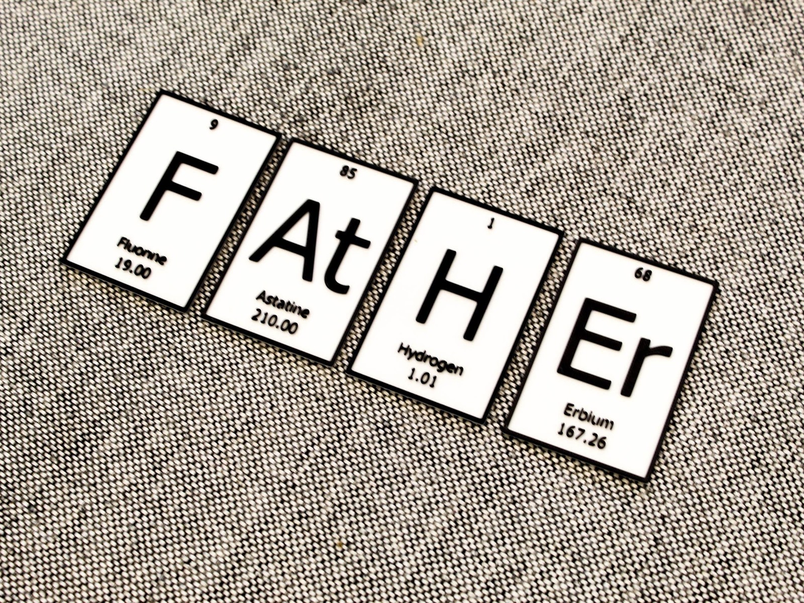 FAtHEr | Periodic Table of Elements Wall, Desk or Shelf Sign - Plaques ...
