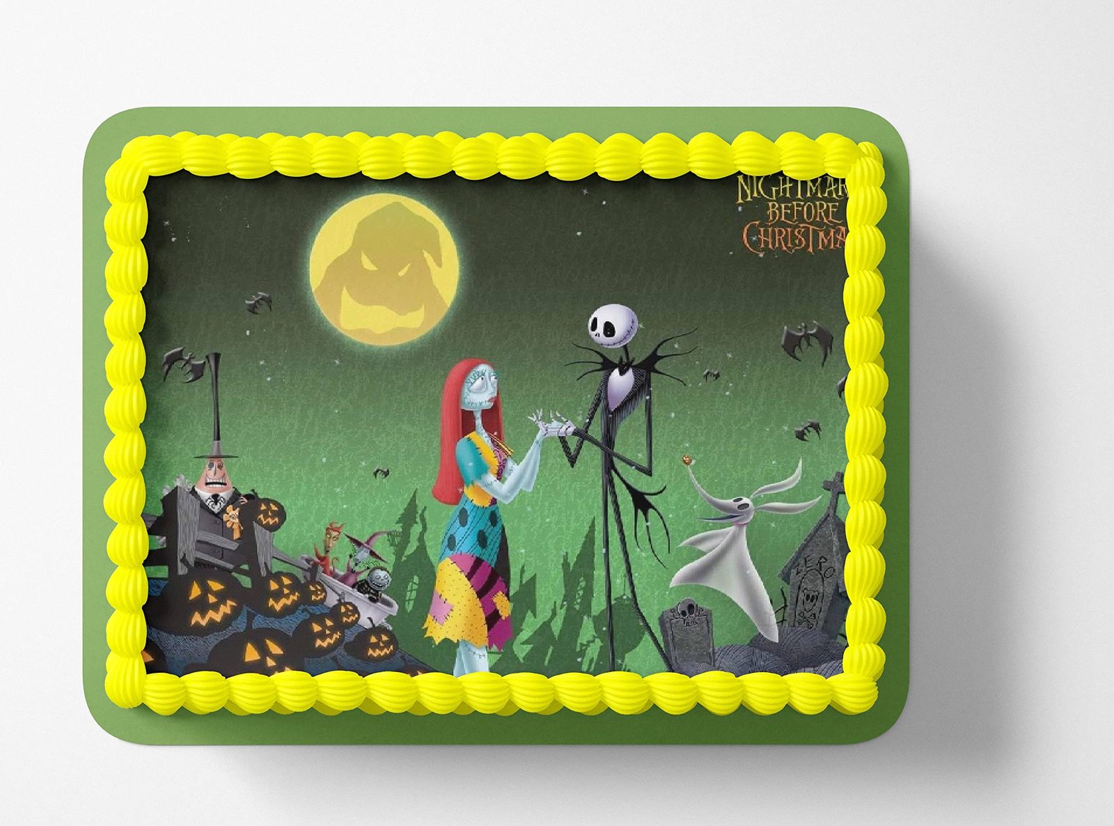 Nightmare Halloween Christmas Edible Image Edible Cake Topper Cake ...